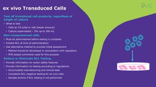 Biosafety in Gene Therapy: Applying the latest regulatory guidance for ...