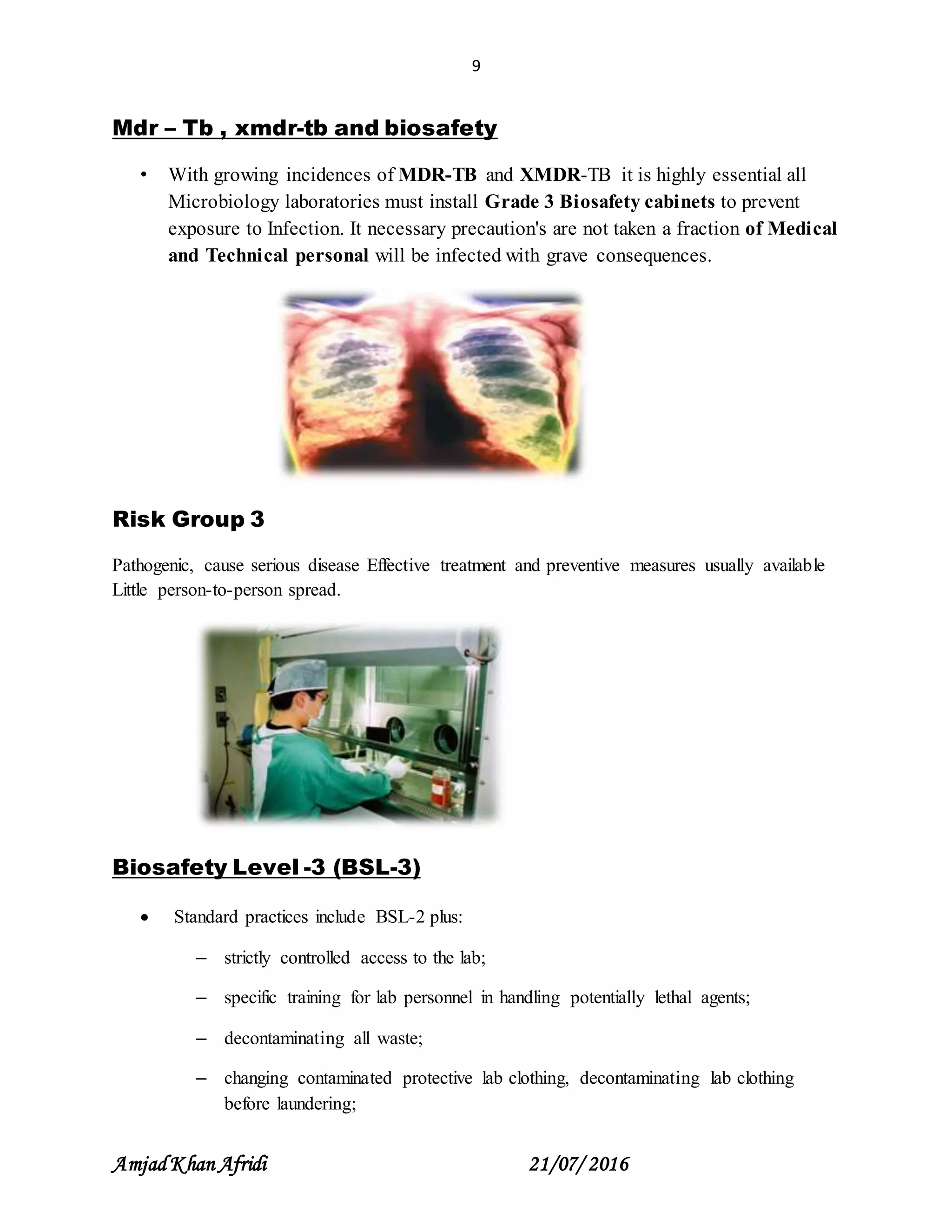 Biosafety in microbiology laboratory | DOCX