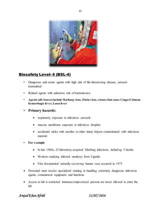 Biosafety in microbiology laboratory | DOCX