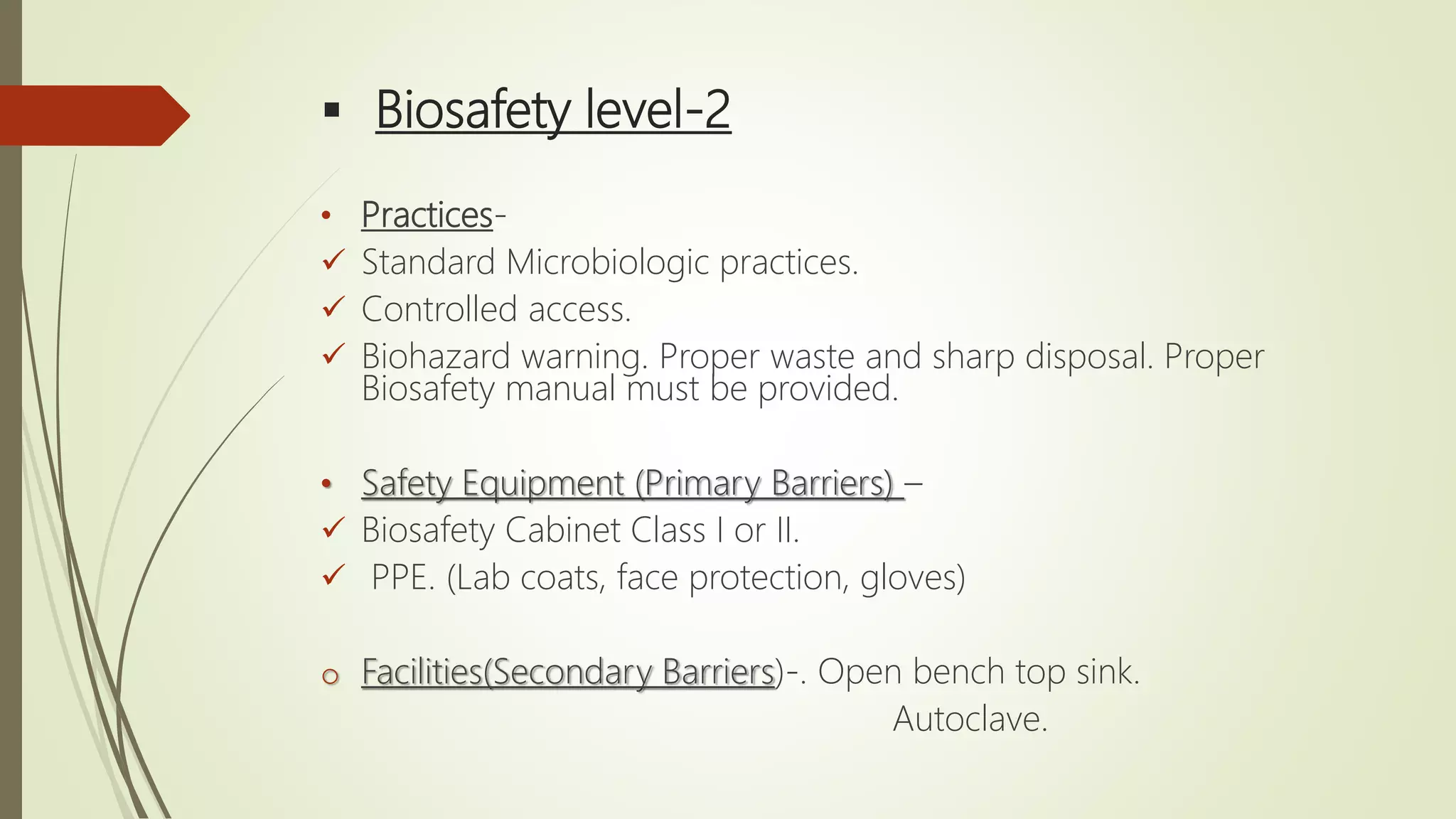 Biosafety in Microbiology laboratory | PPTX