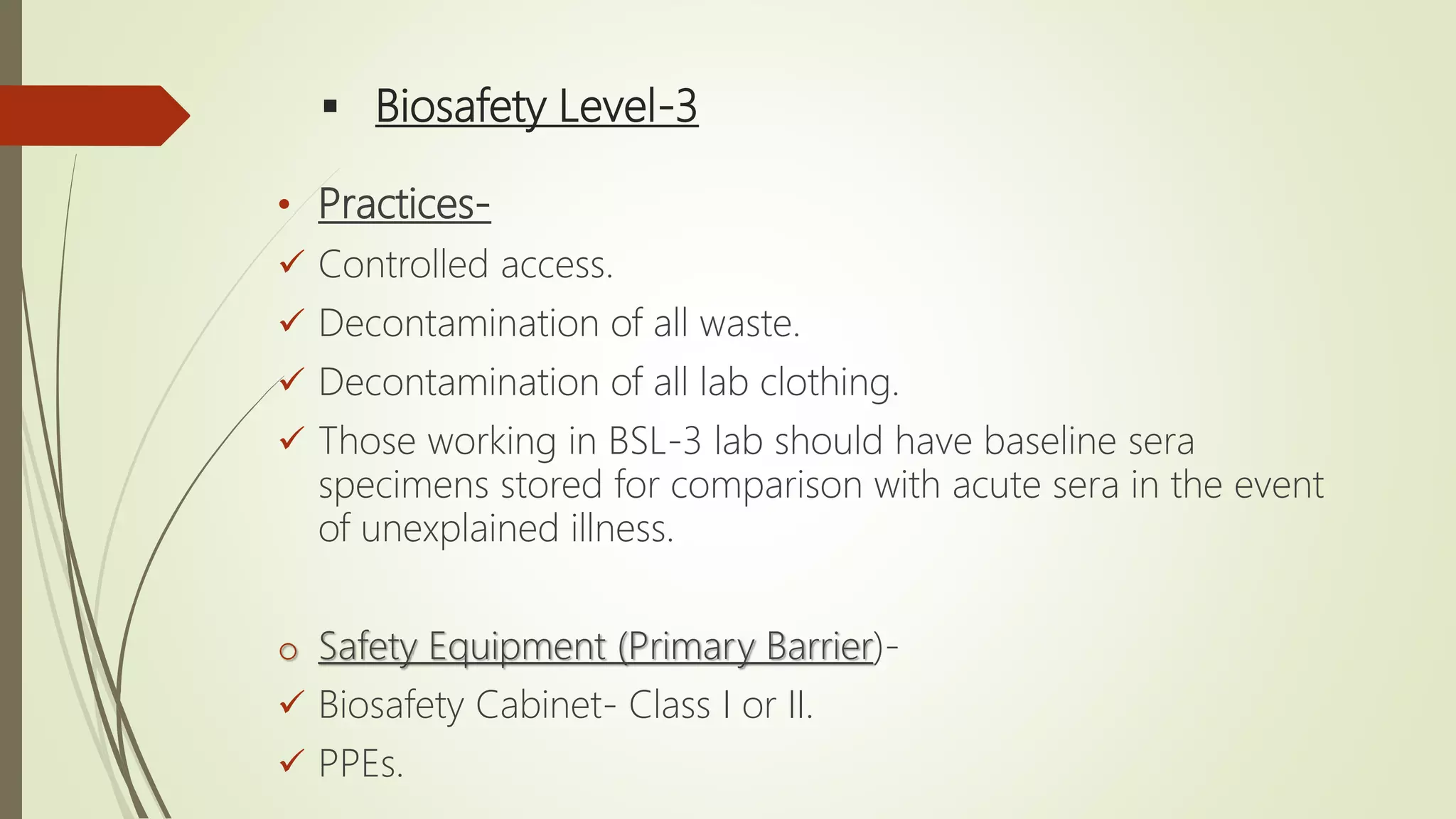 Biosafety in Microbiology laboratory | PPTX