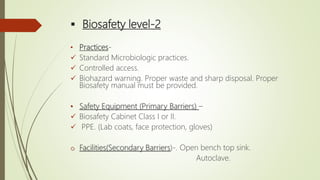 Biosafety in Microbiology laboratory | PPTX