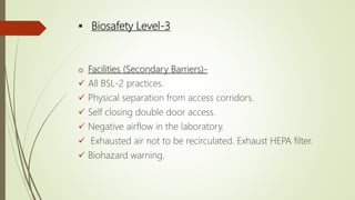 Biosafety in Microbiology laboratory | PPTX