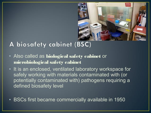 Biosafety in the laboratories | PPT | Infectious Diseases | Diseases ...