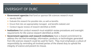 Biosafety in the Realm of DURC Part 1.pptx