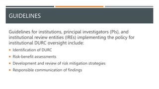 Biosafety in the Realm of DURC Part 1.pptx