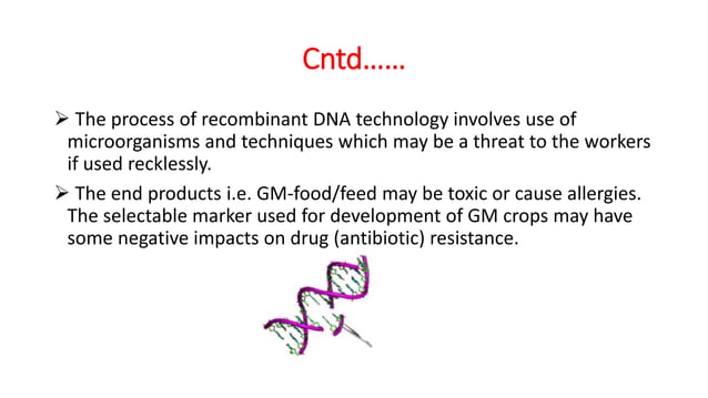 Biosafety issues in biotechnology | PPTX | Biotech and Biomedical ...