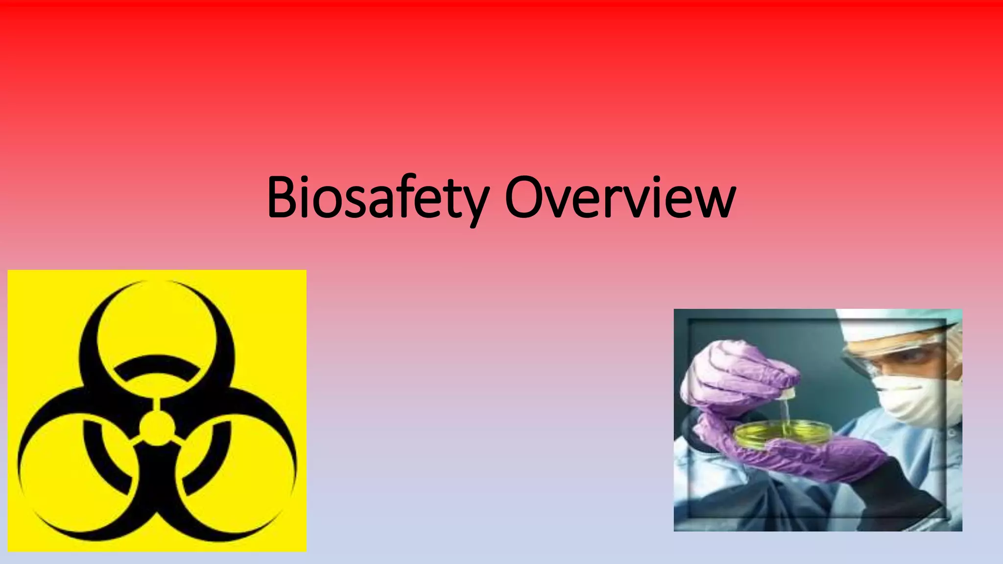 Introduction of Biosafety | PPTX