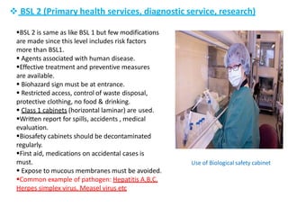 Biosafety Levels | PPTX
