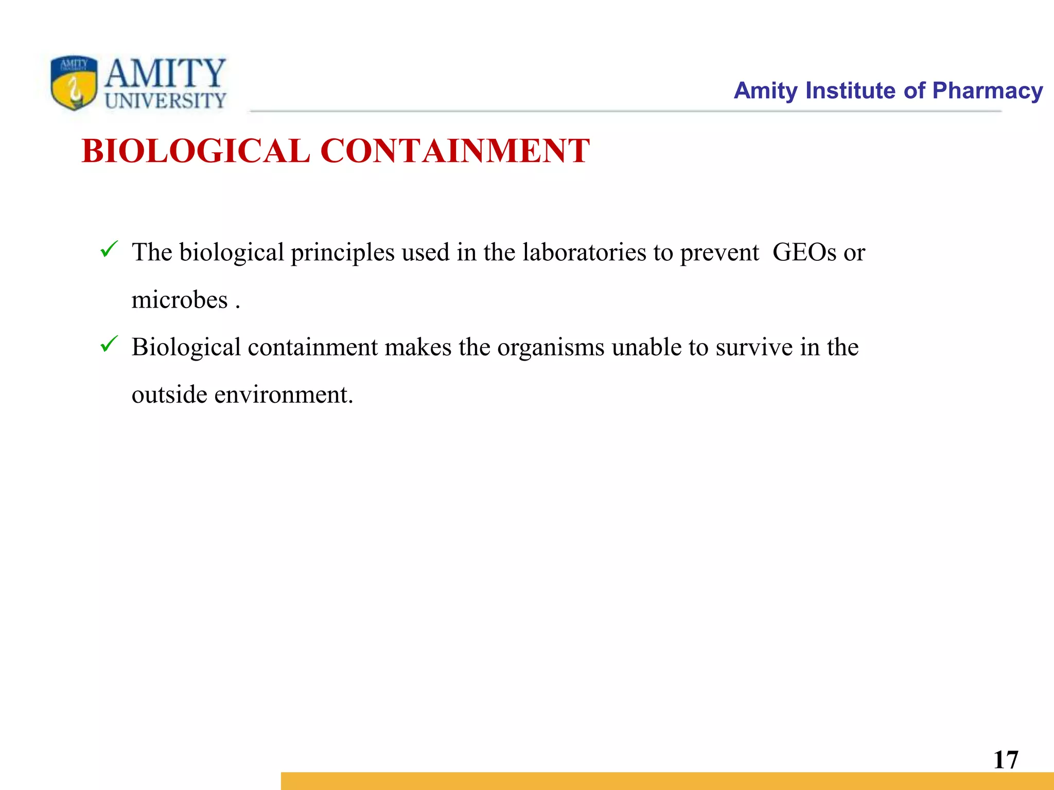Biosafety level | PPT | Infectious Diseases | Diseases and Conditions
