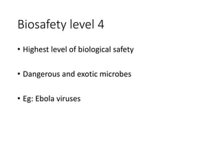 BIOSAFETY LEVEL and Biosafety cabinet-WPS Office.pptx