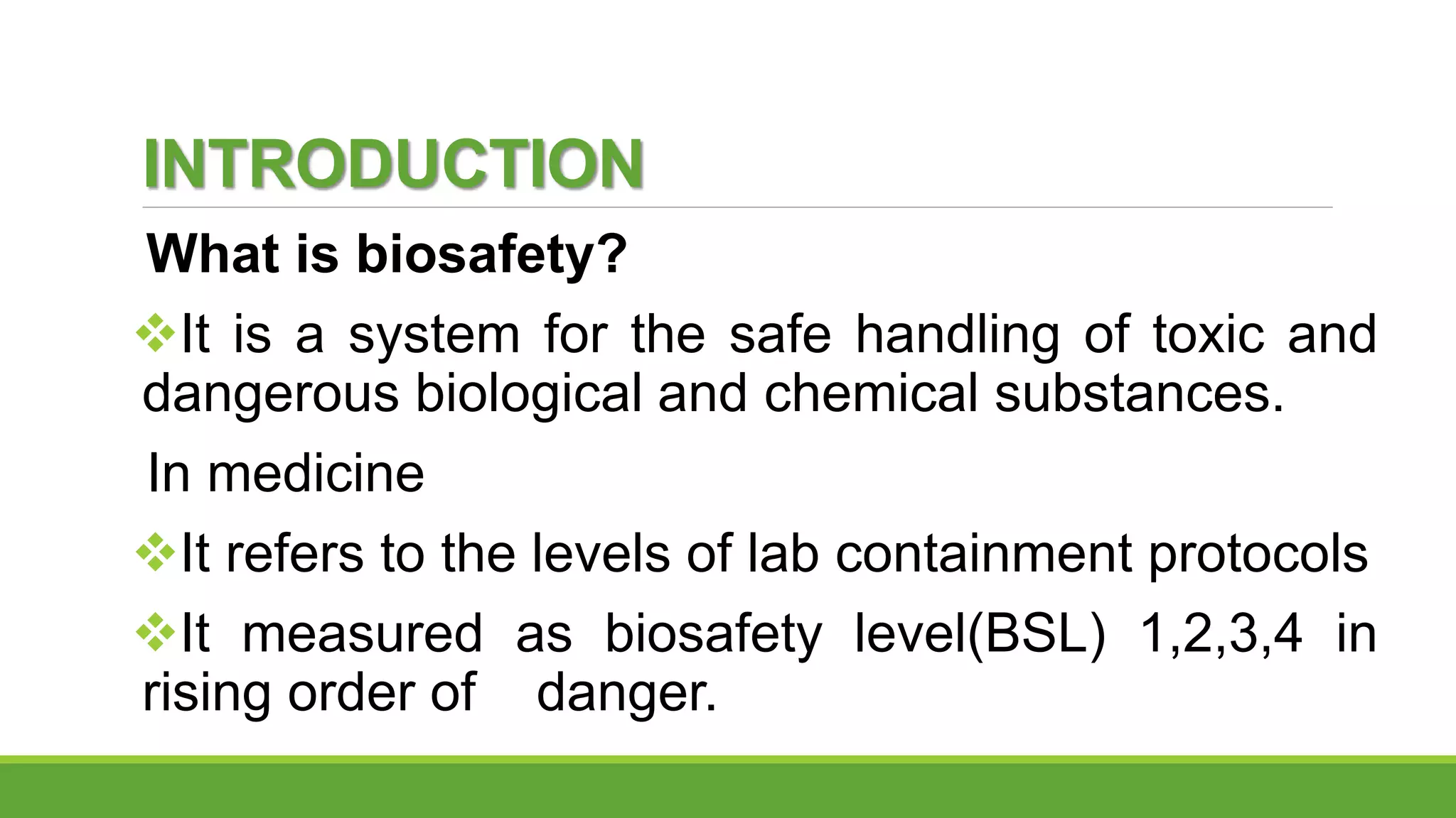 Biosafety level II | PPTX