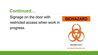 Biosafety level II | PPTX