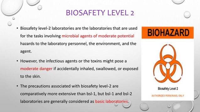 Biosafety level 2 | PPTX