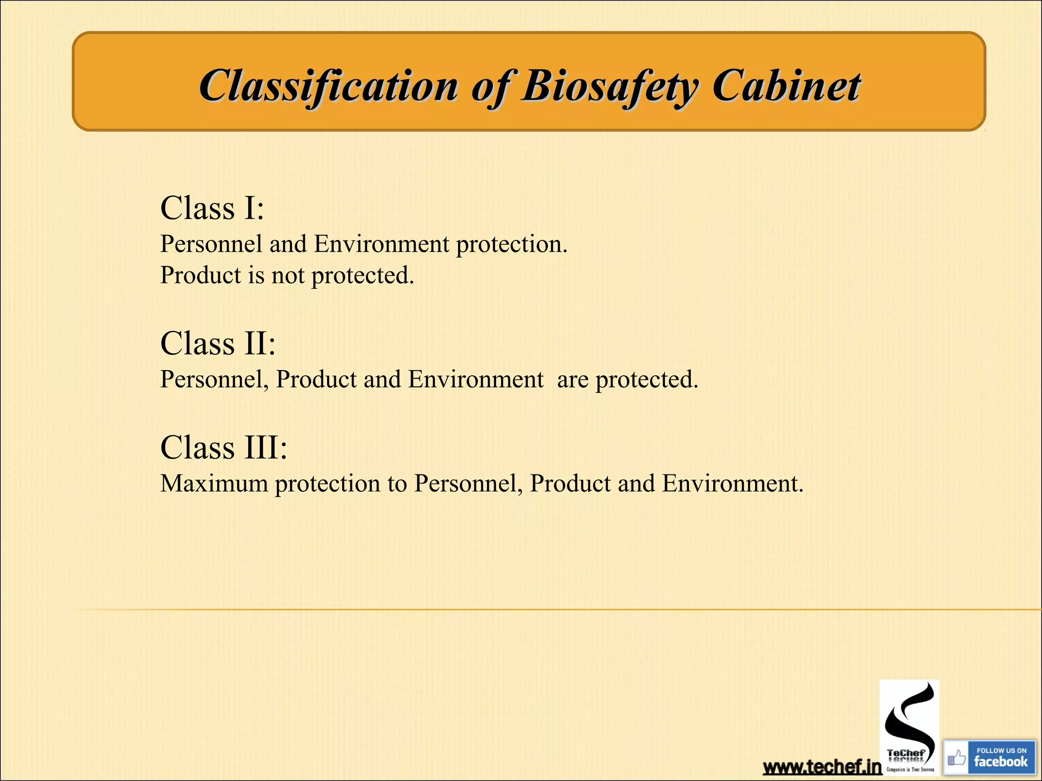 Biosafety level and biosafety cabinets | PPT