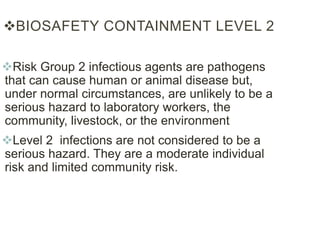 Biosafety levels with video guideline | PPT