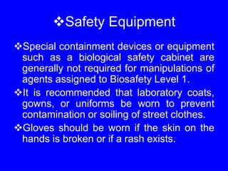 Different Biosafety levels of laboratory.ppt