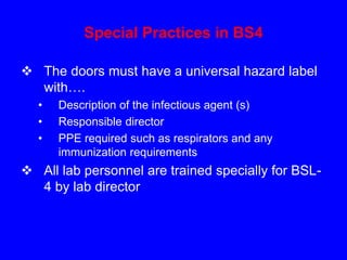 Different Biosafety levels of laboratory.ppt