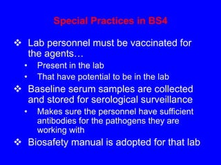 Different Biosafety levels of laboratory.ppt