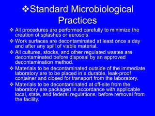 Different Biosafety levels of laboratory.ppt