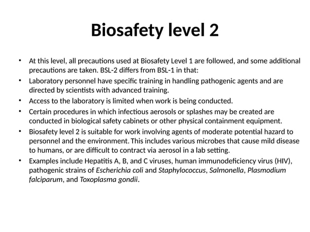 Biosafety Levels in animal cell culture.pptx