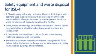 Biosafety Levels by Francis and Prasoona .pptx