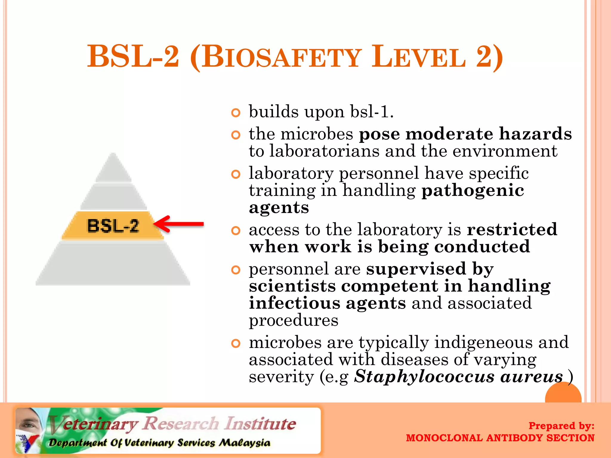 Recognizing the Biosafety level | PPT