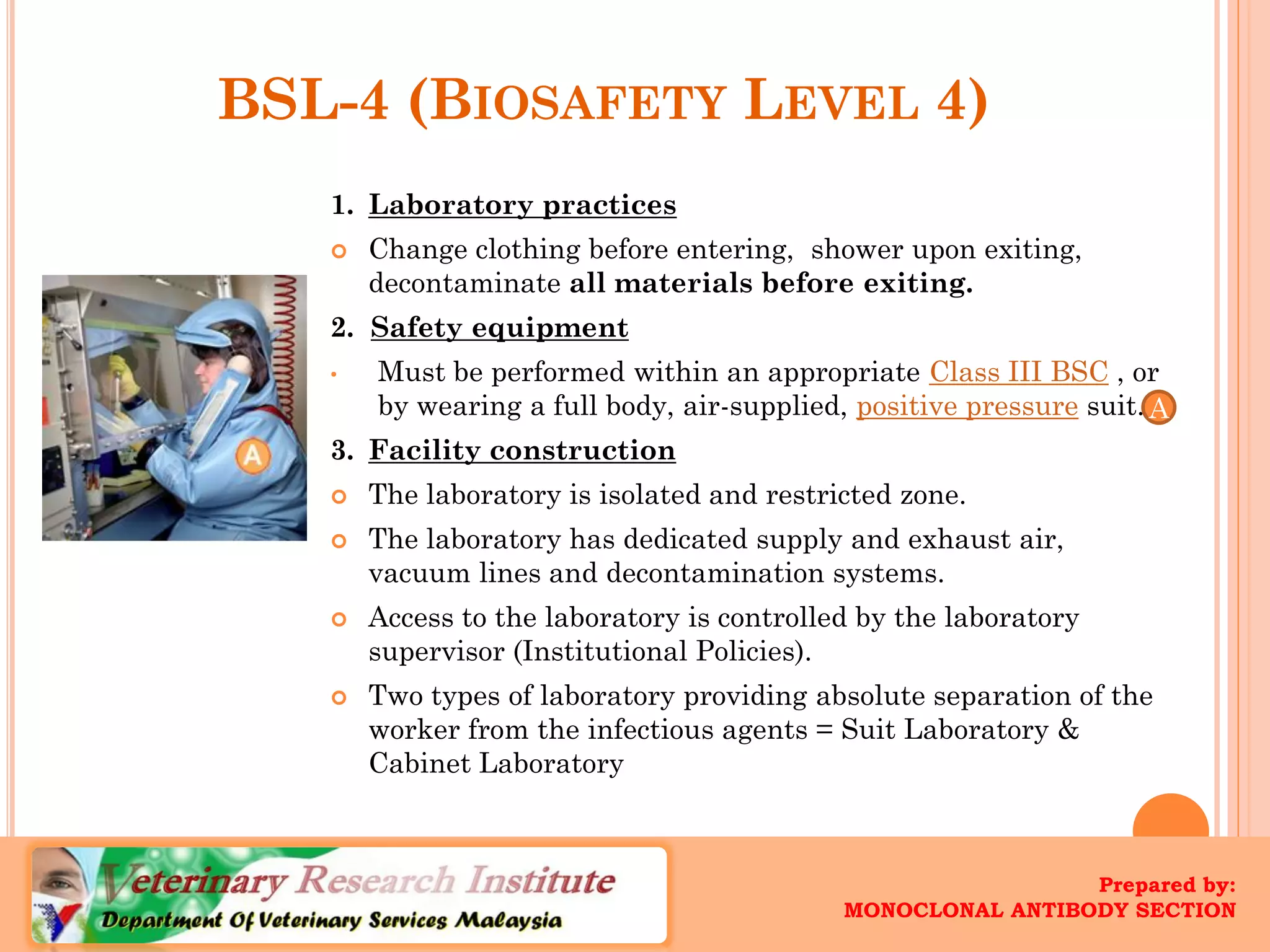 Recognizing the Biosafety level | PPT