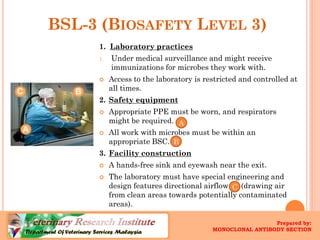 Recognizing the Biosafety level | PPT