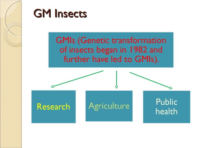 Biosafety of gmos and the role of entomologists | PPT