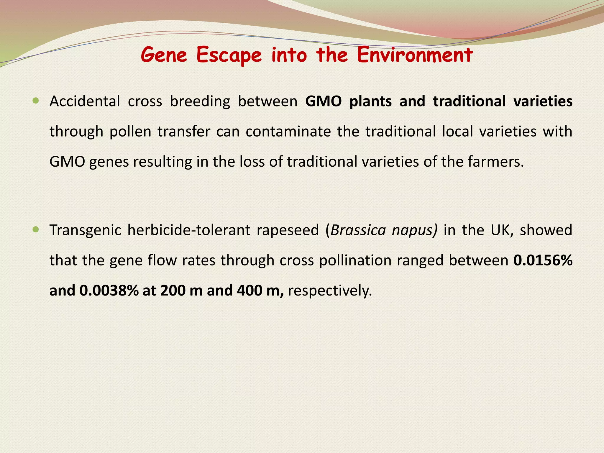 Biosafety issues related to GM crops | PPTX