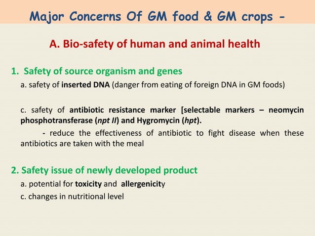 Biosafety issues related to GM crops | PPTX