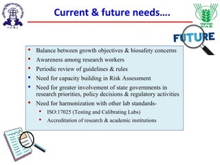 Biosafety- Pankaj Dhaka (08-05-2015) | PPT