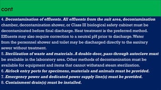 BIOSAFETY LEVEL THREE LABORATORY AND REQUIREMENTS | PPTX