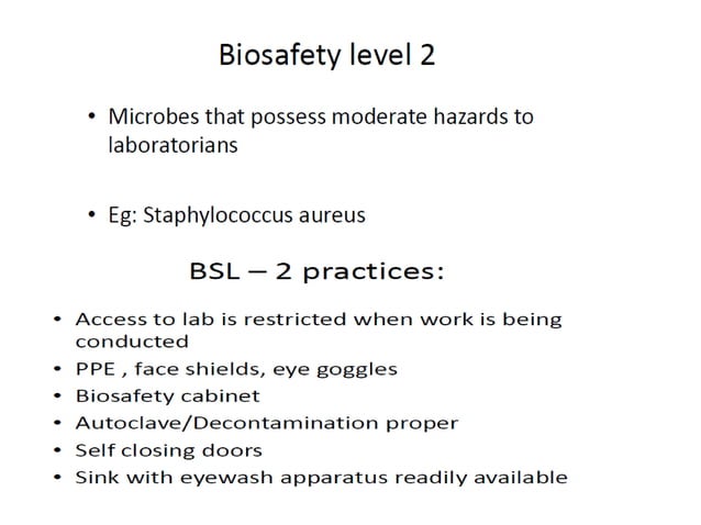 Biosafety Presentation (Basic concept) ) | PPTX