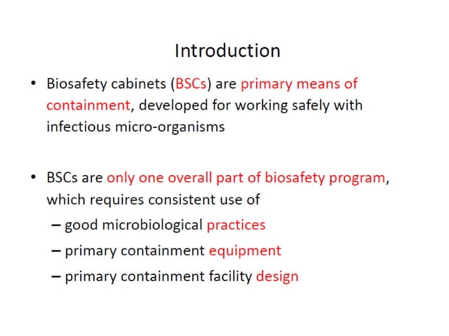 Biosafety Presentation (Basic concept) ) | PPTX