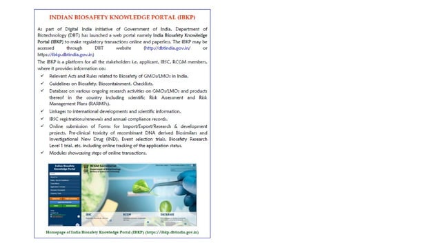 Biosafety (Biosafety Regulation Guidelines Institutional Biosafety ...