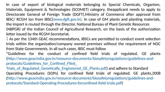 Biosafety (Biosafety Regulation Guidelines Institutional Biosafety ...