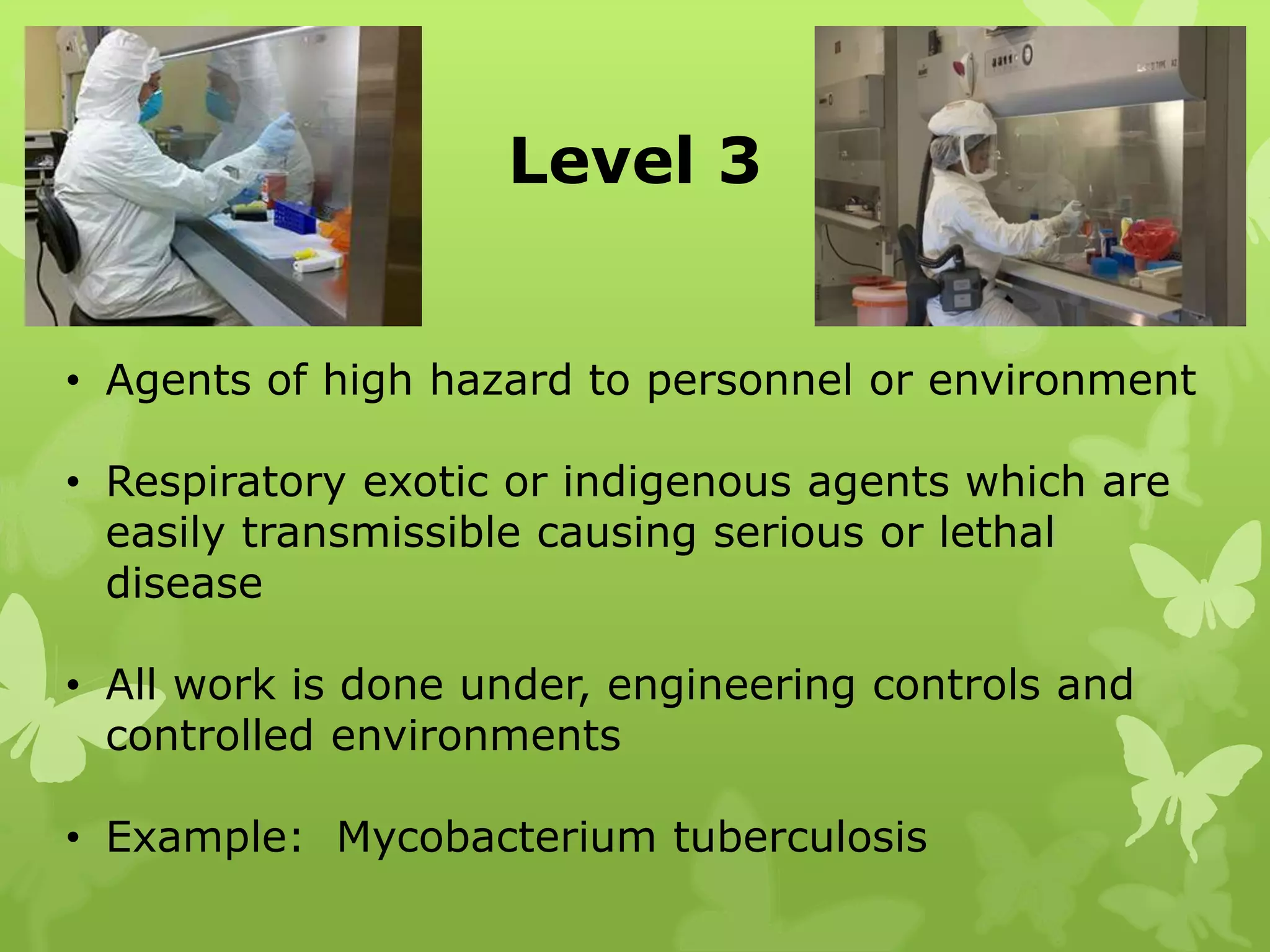 BIOSAFETY REGULATIONS pptx | PPTX
