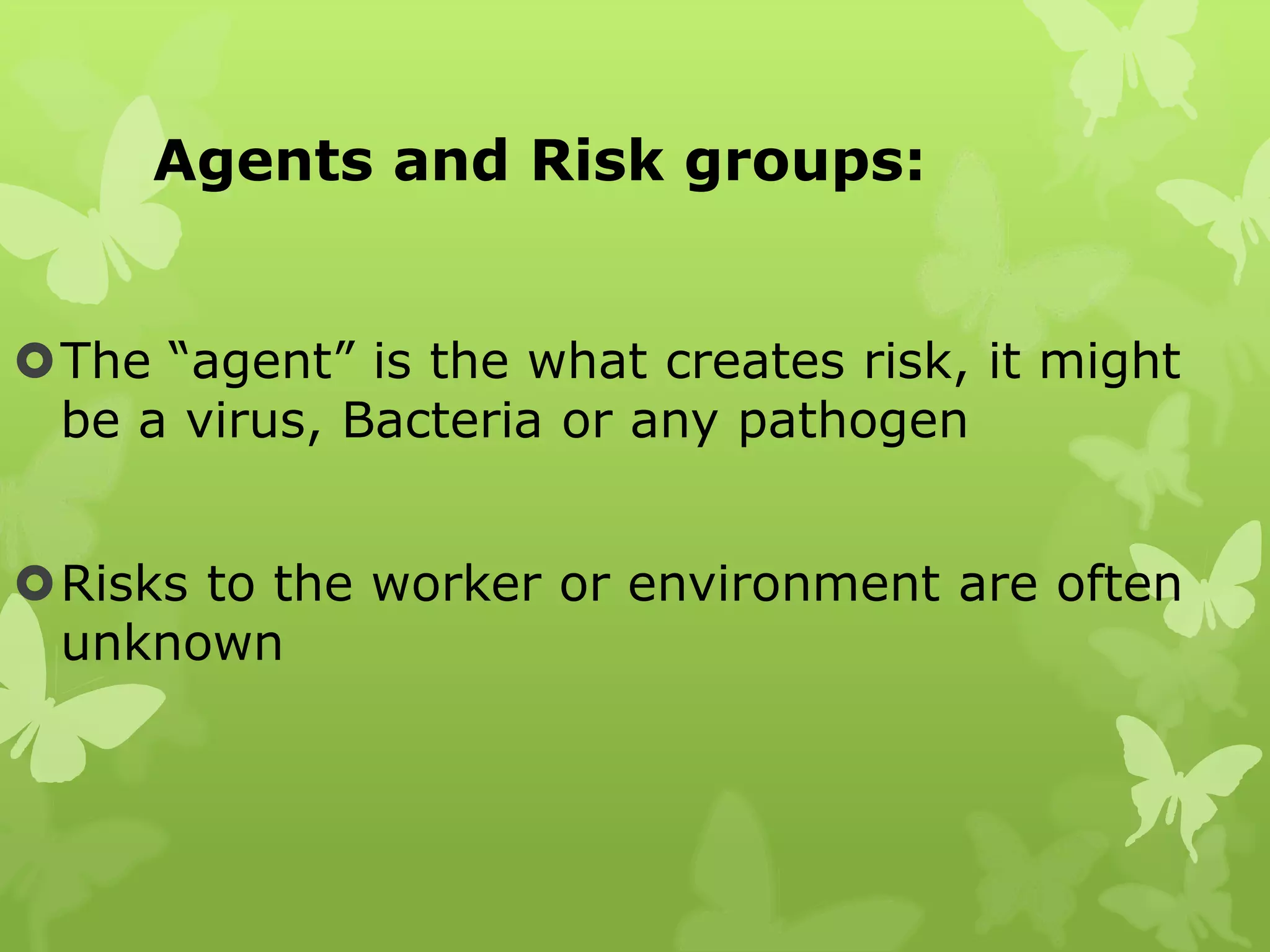 BIOSAFETY REGULATIONS pptx | PPTX
