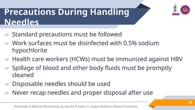 Biosafety & Universal precautions in health care | PPT