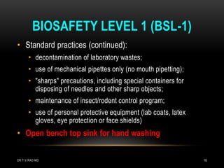 Biosafty guidelines | PPTX