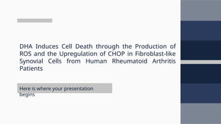 DHA Induces Cell Death through the Production of ROS and the ...