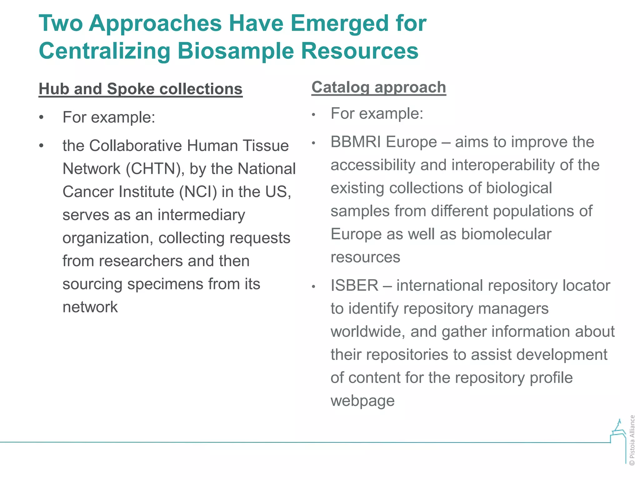 Biosample exchanges – the past, the current and the future – how do we ...
