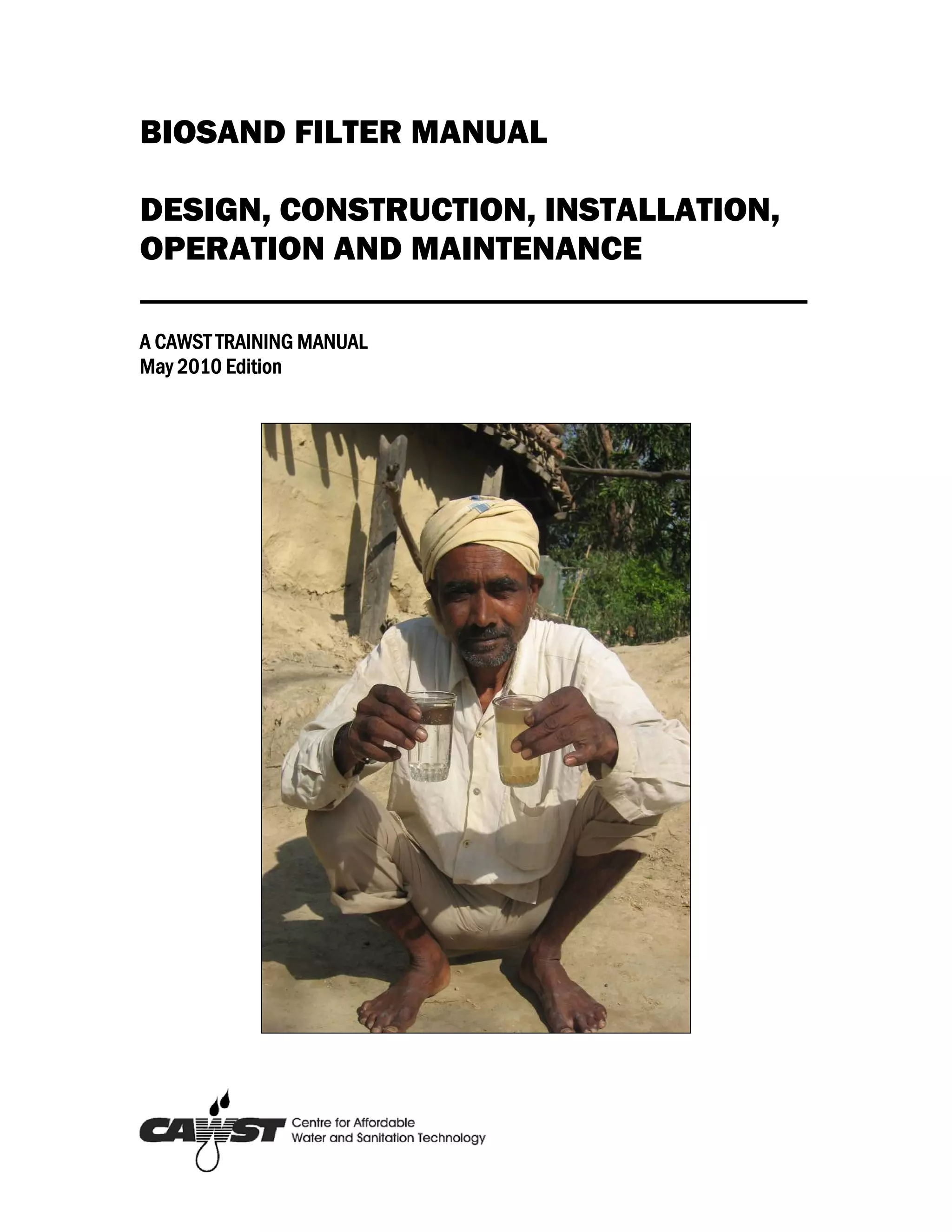 Biosand filter manual_version_10_2010-05 | PDF