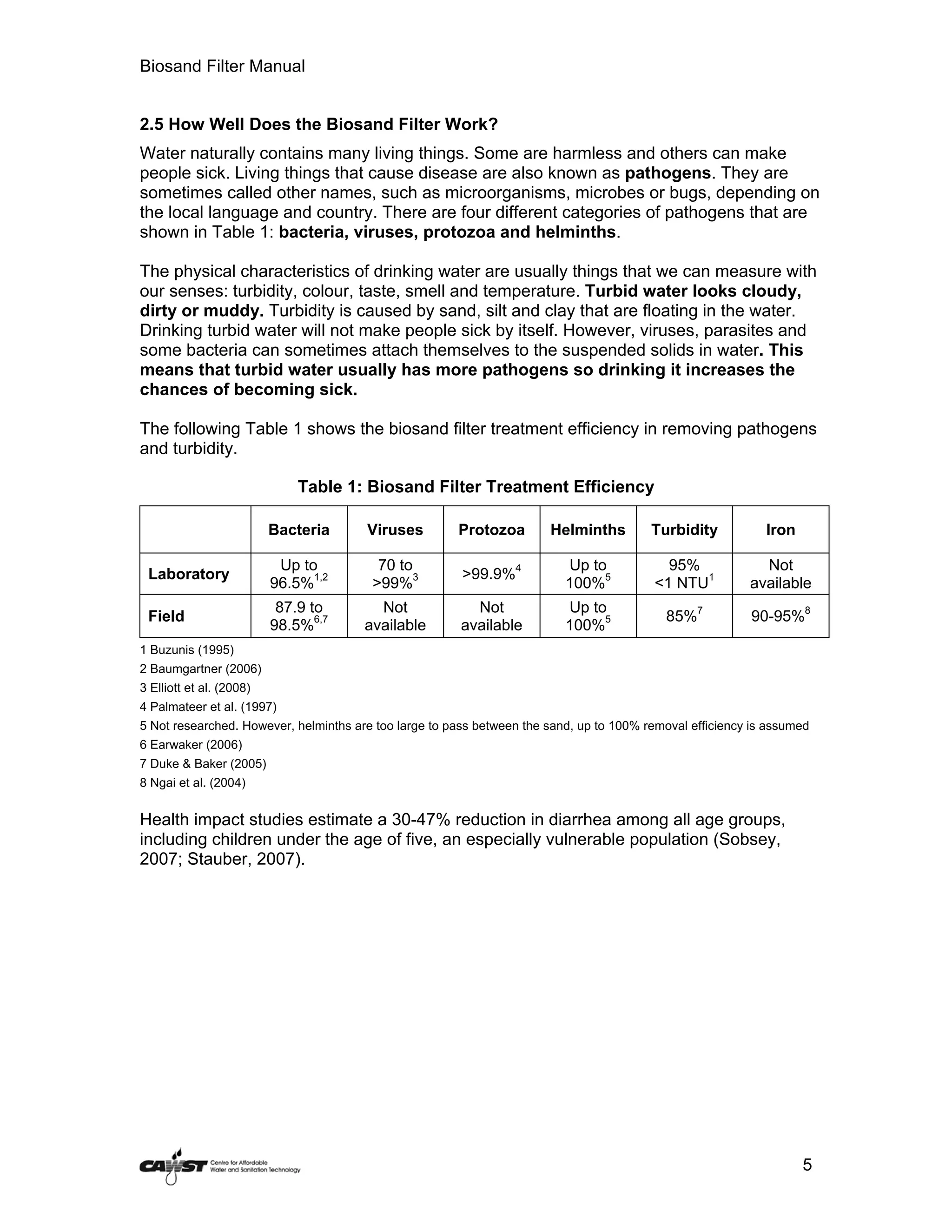 Biosand filter manual_version_10_2010-05 | PDF