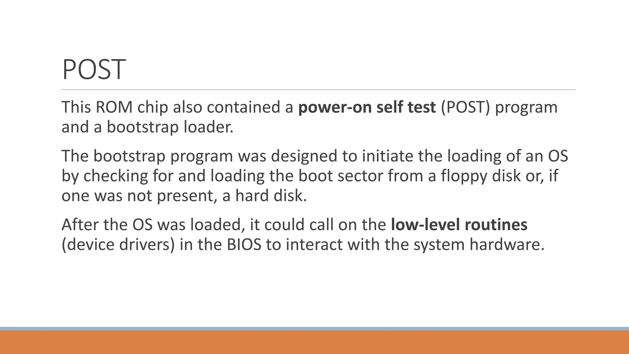 BIOS Basics of the digital computer systems | PPT