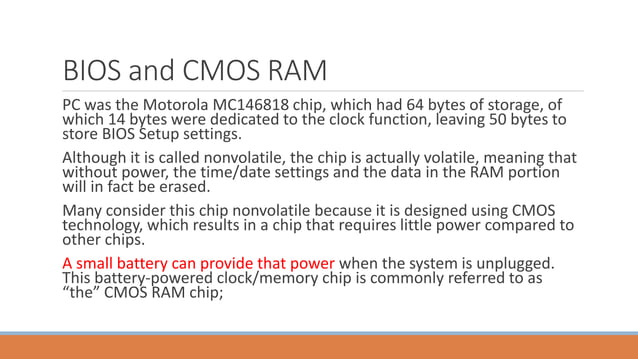 BIOS Basics of the digital computer systems | PPT