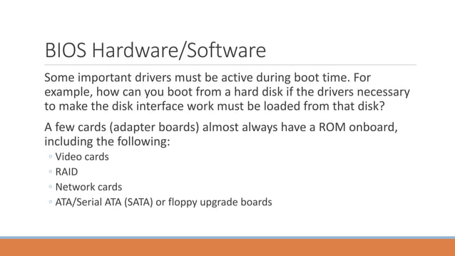 BIOS Basics of the digital computer systems | PPT