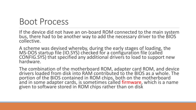 BIOS Basics of the digital computer systems | PPT